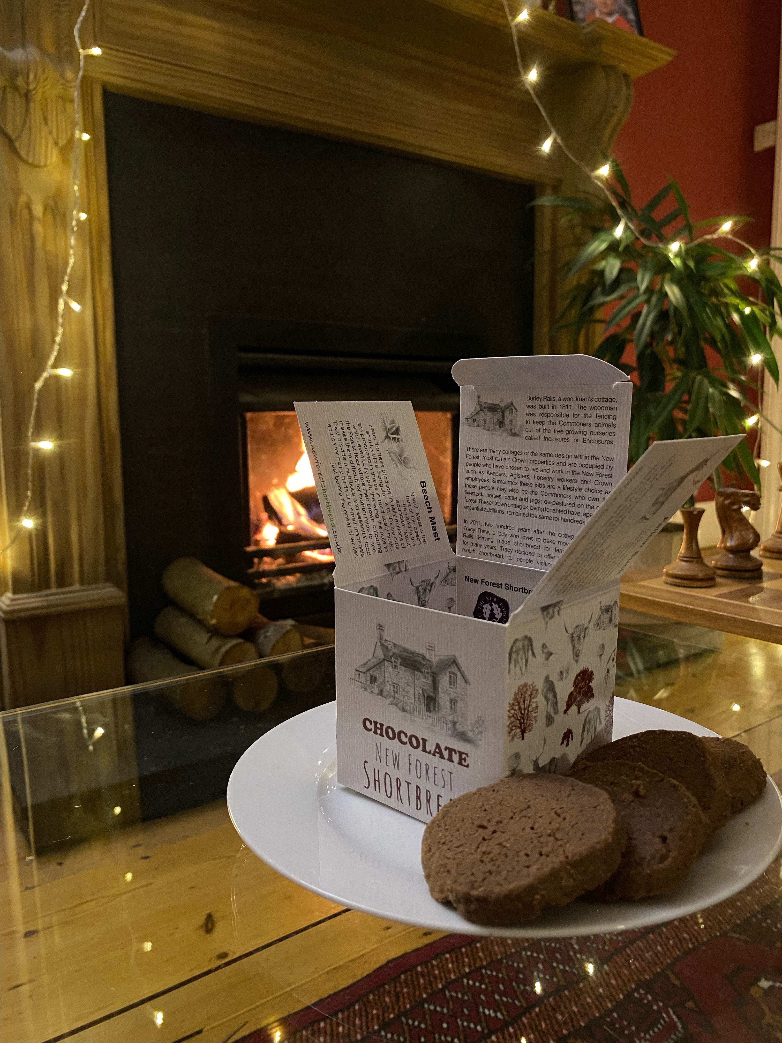 Chocolate flavoured New Forest Shortbread