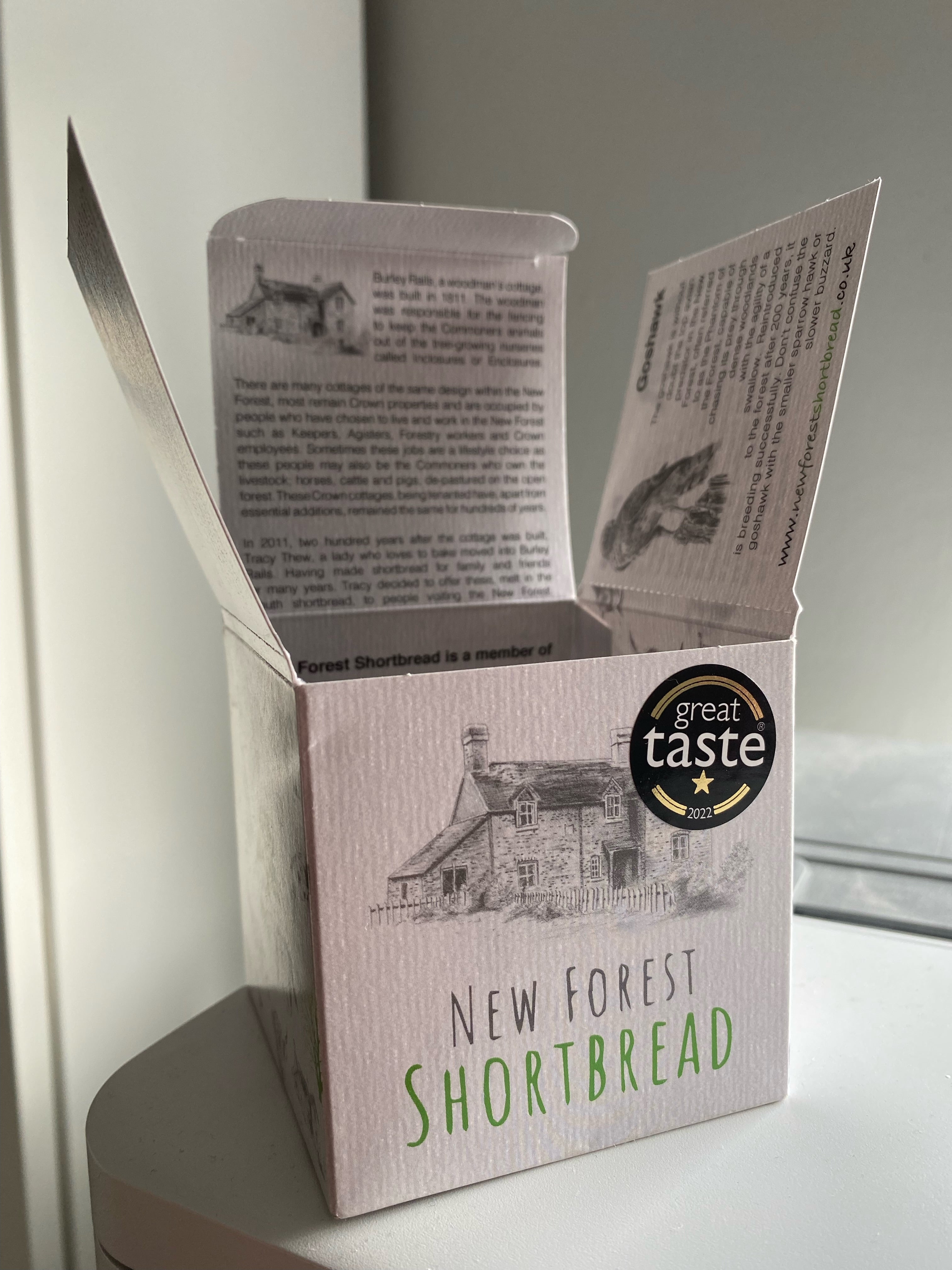 New Forest Shortbread boxes...