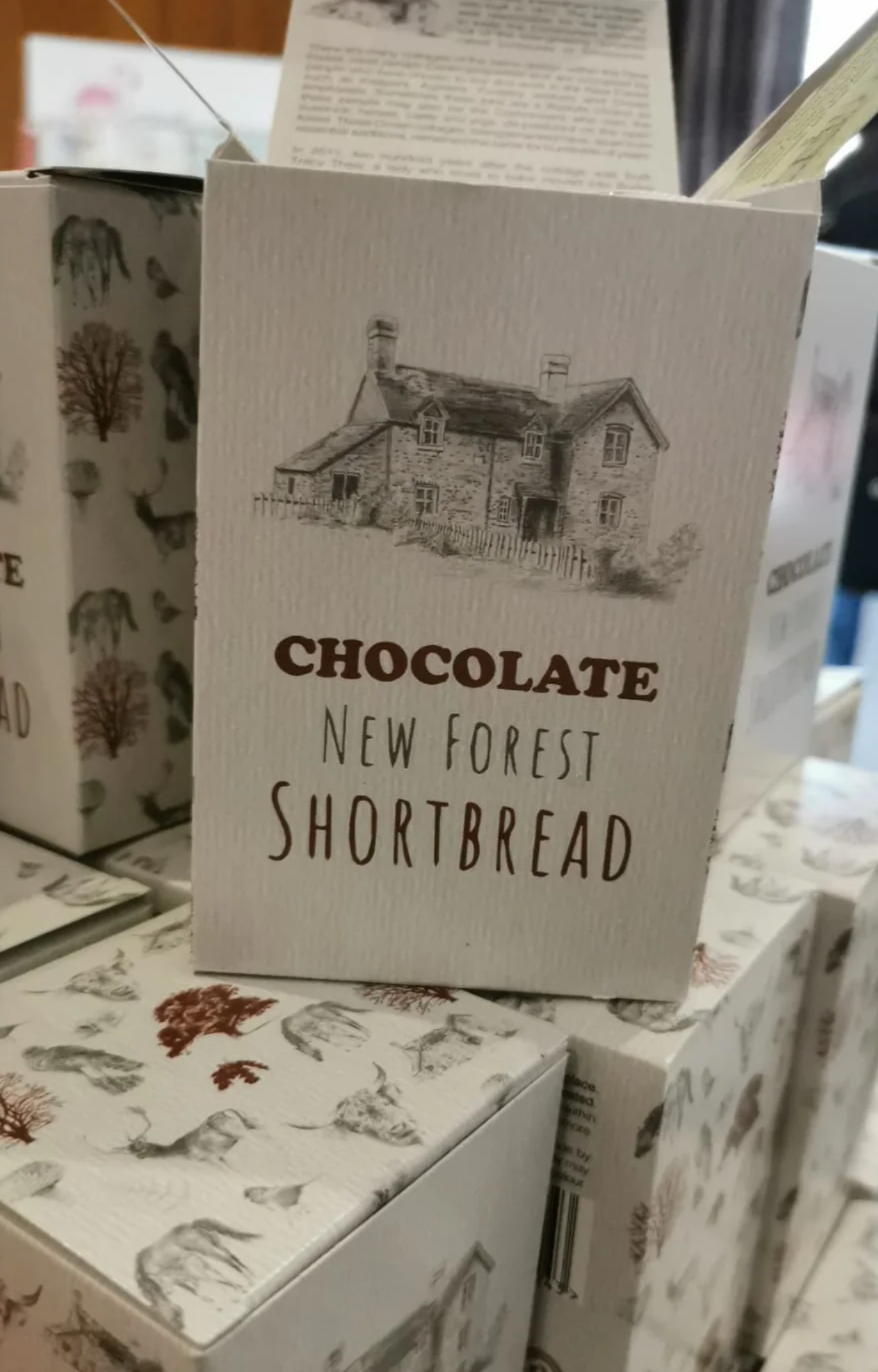 Chocolate flavoured New Forest Shortbread