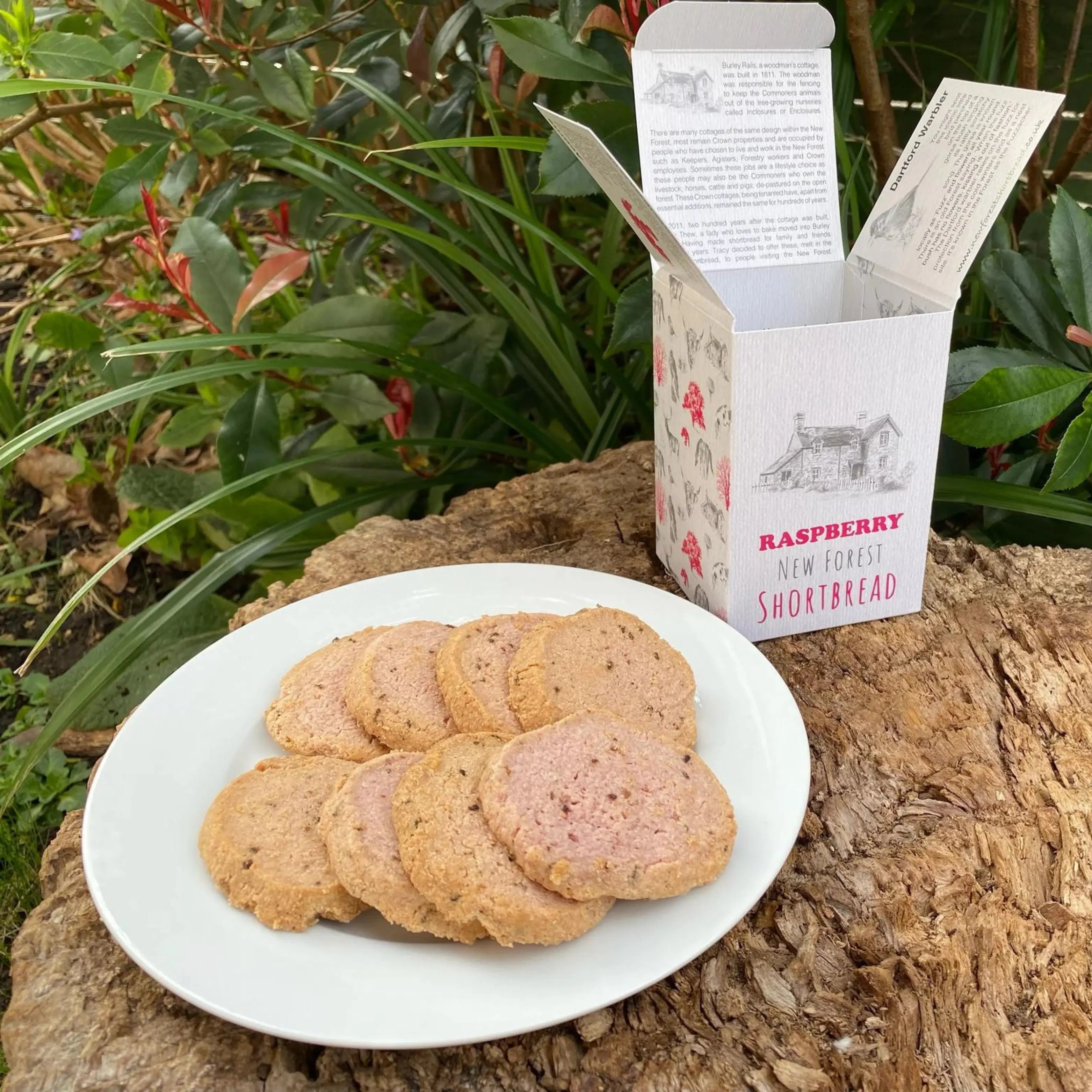 Raspberry Flavoured New Forest Shortbread - Box of 8 | All Butter ...