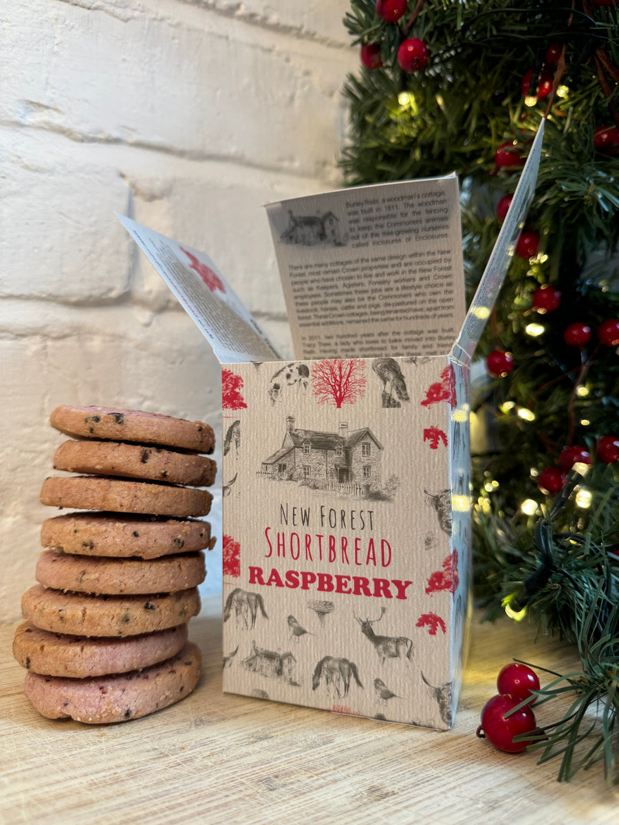 Raspberry Flavoured New Forest Shortbread - Box of 8 | All Butter ...