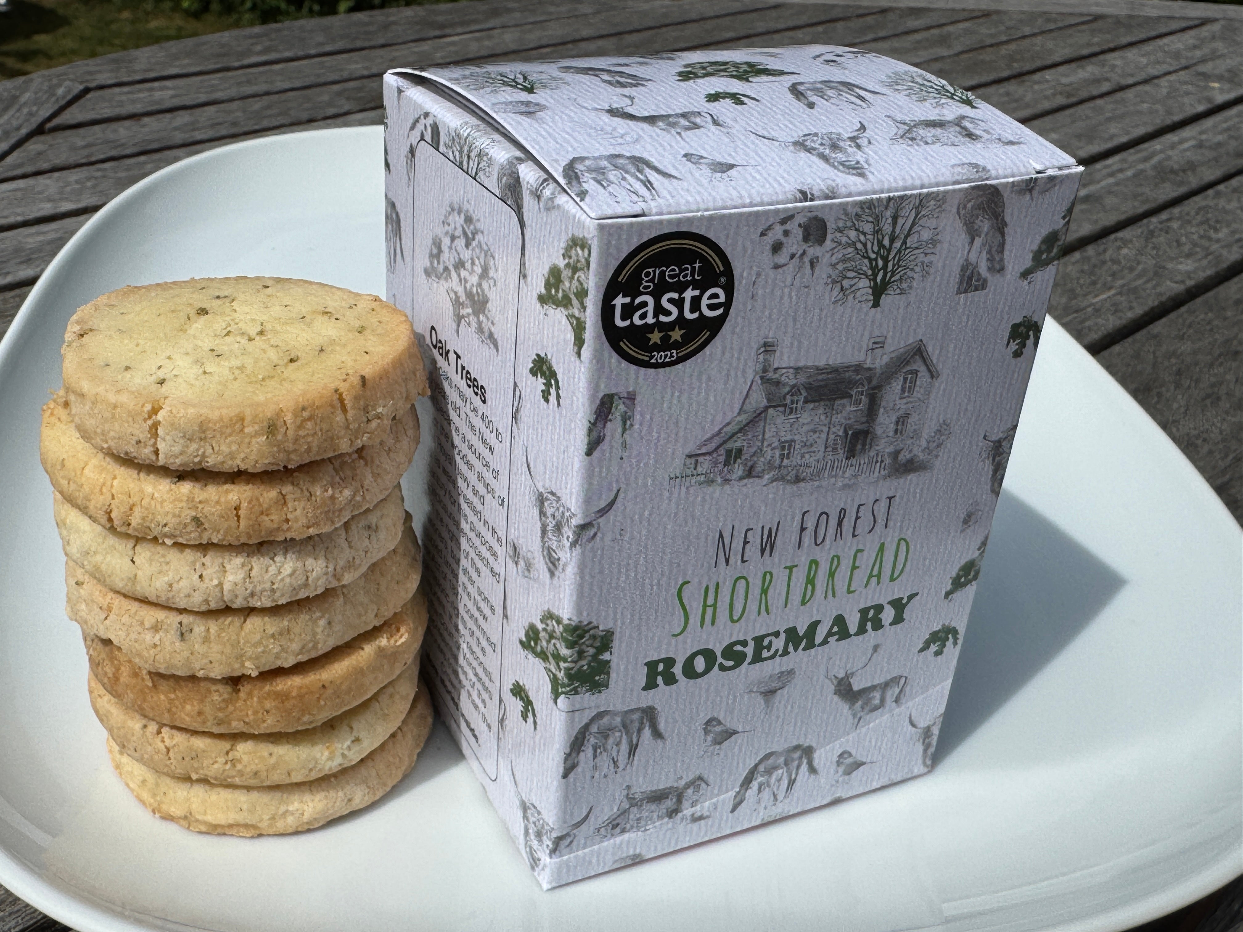 Rosemary Flavoured New Forest Shortbread - Box of 8 | All Butter ...
